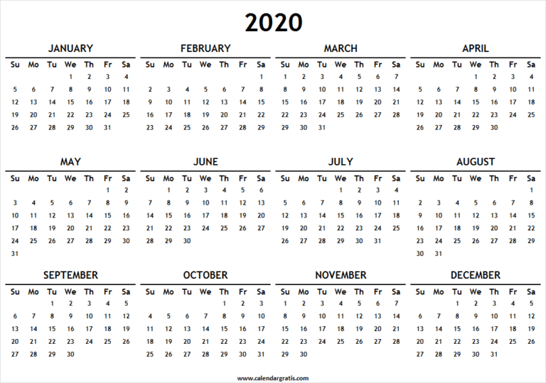 Printable Calendar 2020 Template, Holidays | 2020 2021 Calendar