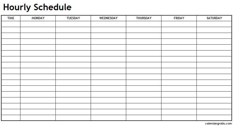 9+ Hourly Schedule Template | DocTemplates 9+ Hourly Schedule Template | DocTemplates