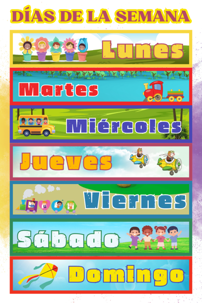 Mejores 5 Imágenes de los Días de la Semana para Niños Mejores 5 Imágenes de los Días de la Semana para Niños