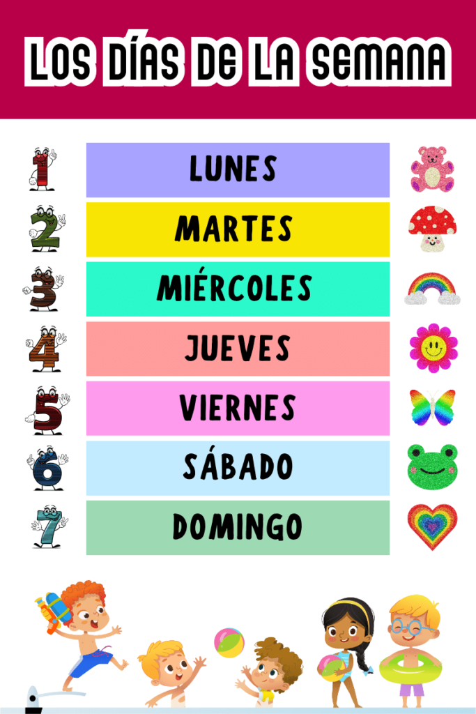 Mejores 5 Imágenes de los Días de la Semana para Niños